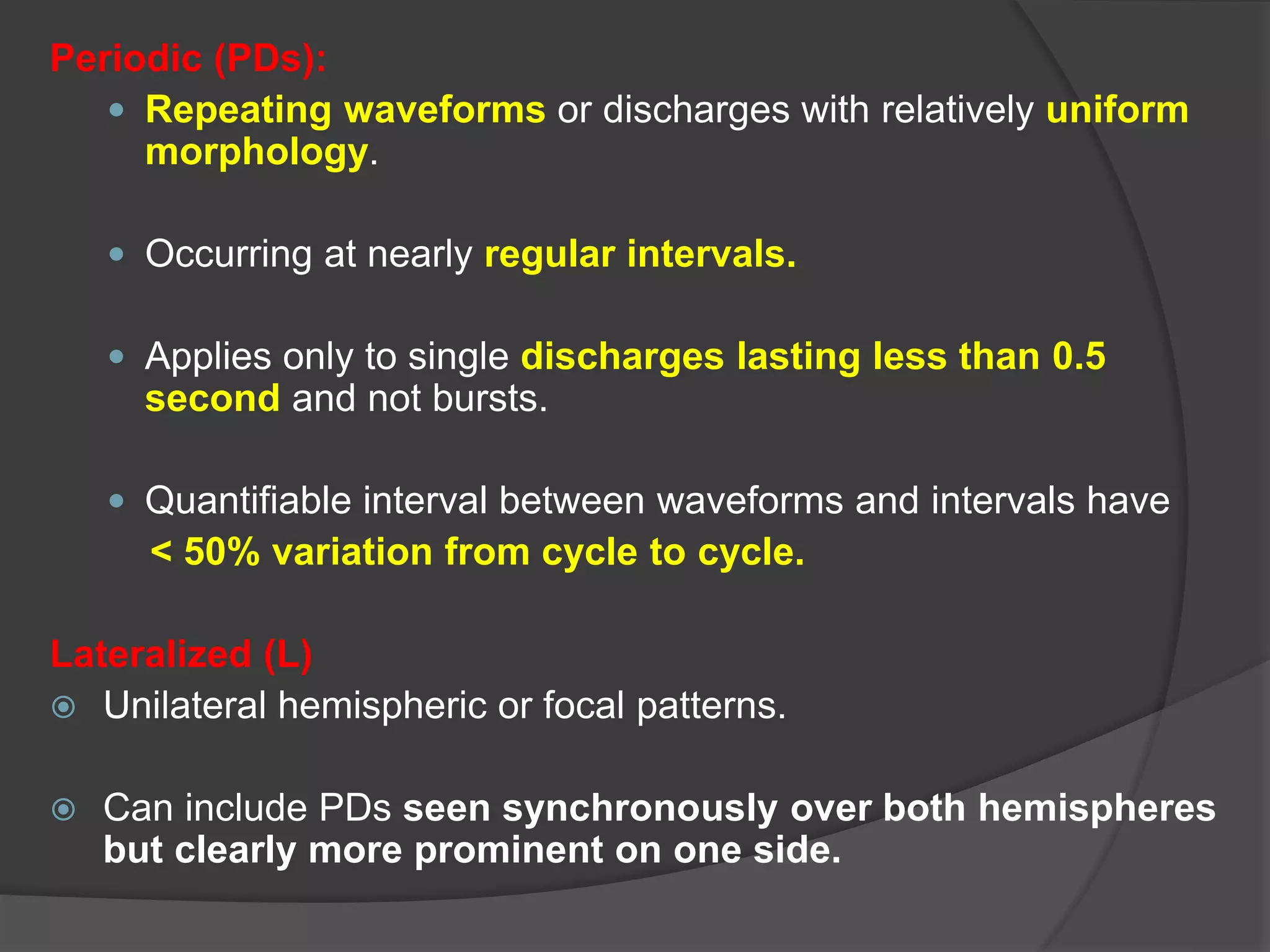Periodic lateralized epileptiform discharges | PPTX