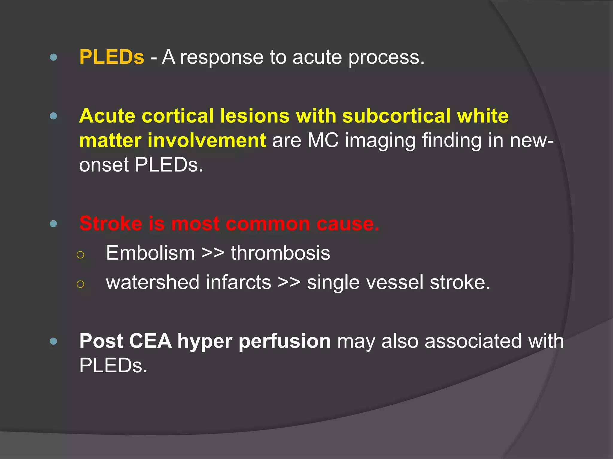 Periodic lateralized epileptiform discharges | PPTX