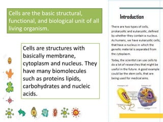 The cell and its evolution | PPTX