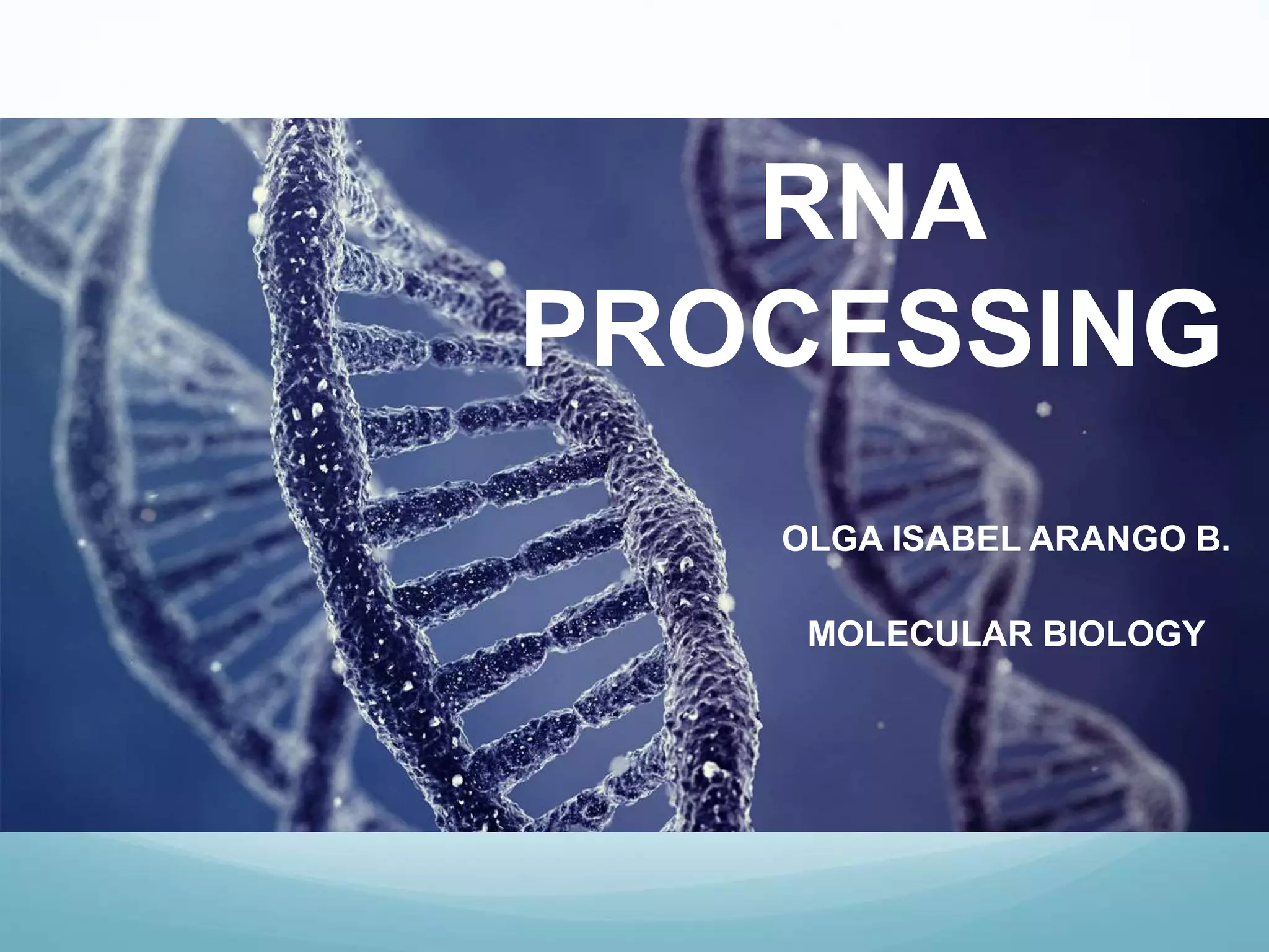 RNA processing | PPTX