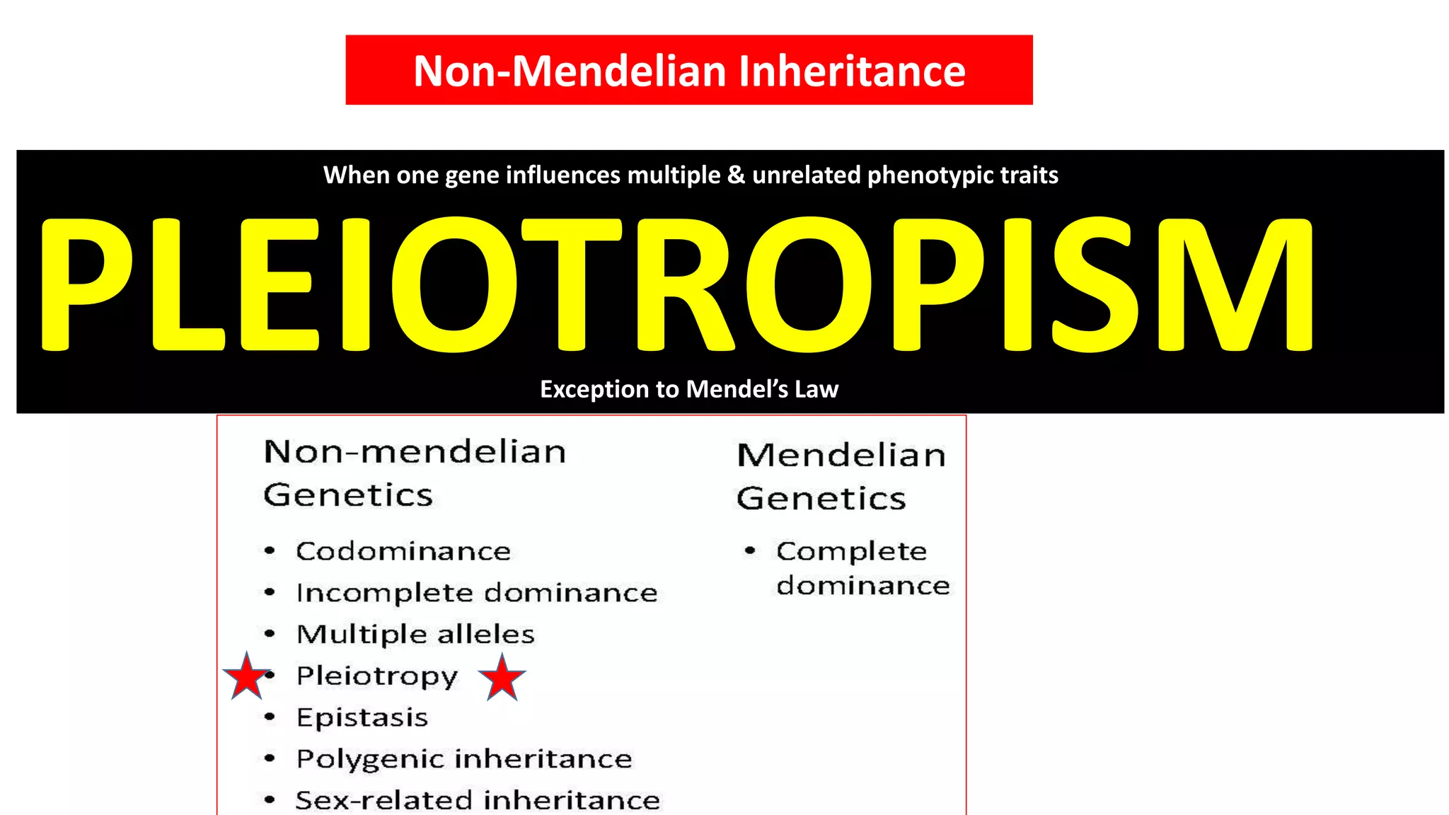 Pleiotrophism: Gene Interaction | PPTX