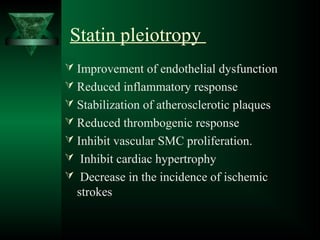 Pleiotropic effects of_statins | PPT