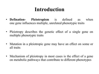 Pleiotropy Examples In Humans