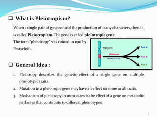 Pleiotropy | PPTX