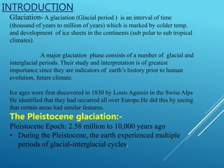 PLEISTOCENE GLACIATION[2].pptx | Geography | Science