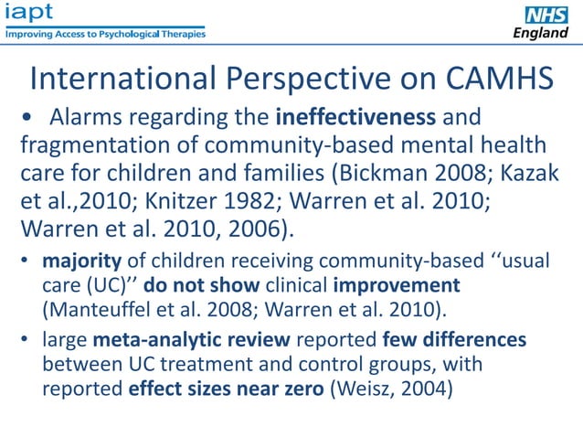 Professor Peter Fonagy - CYP IAPT National Clinical Lead | PPT