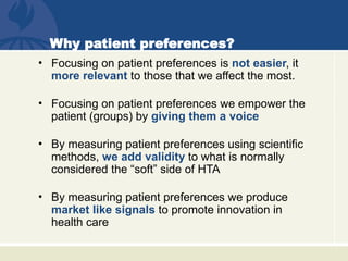 Measuring patient preferences | PDF