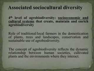 Agrobiodiversity, farmers´rights and agroforestry | PPT