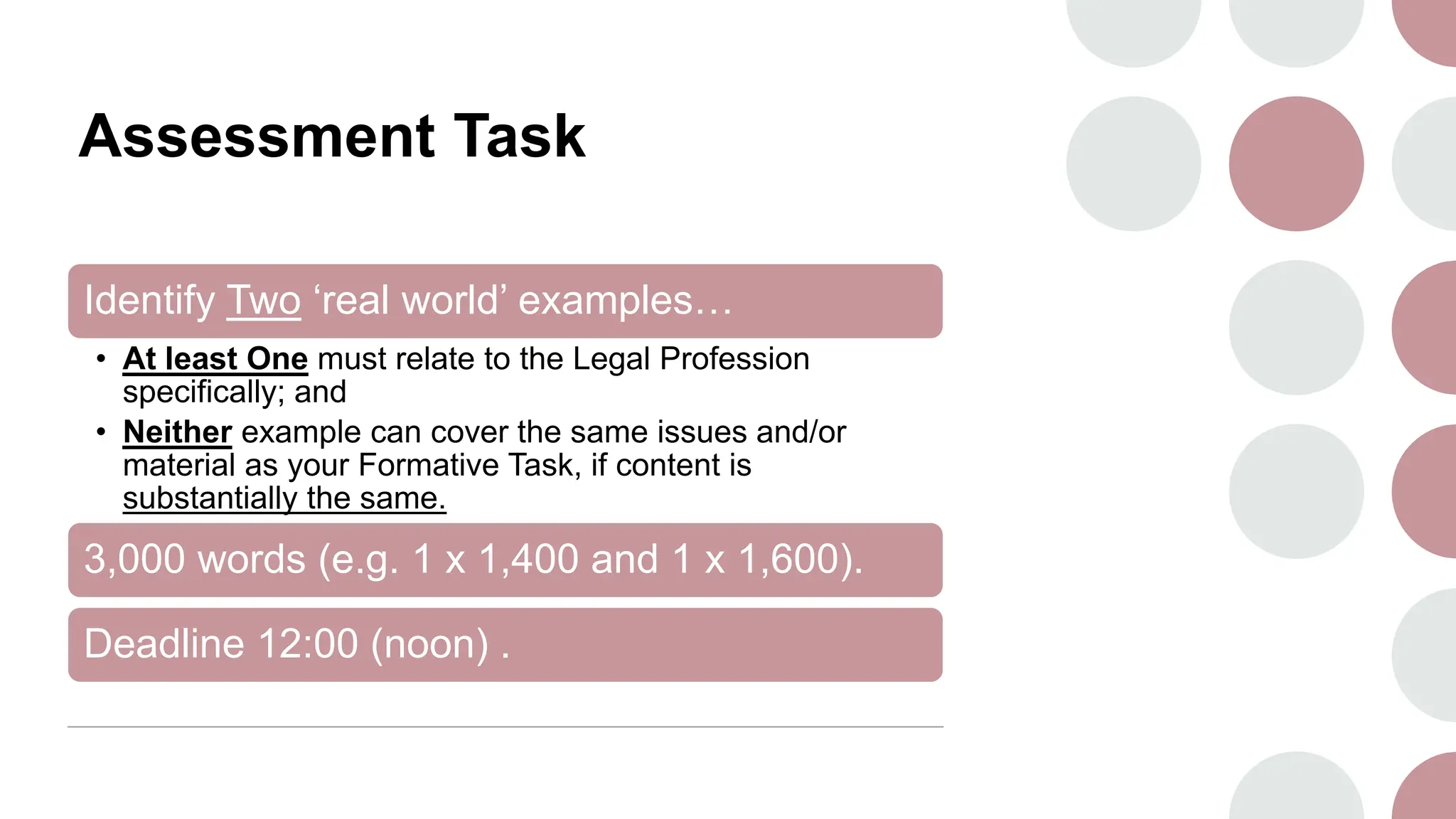 Plenary 7 Slides - VLE Version. for law pptx | PPT