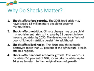 Understanding resilience and coping with a world of shocks | PDF