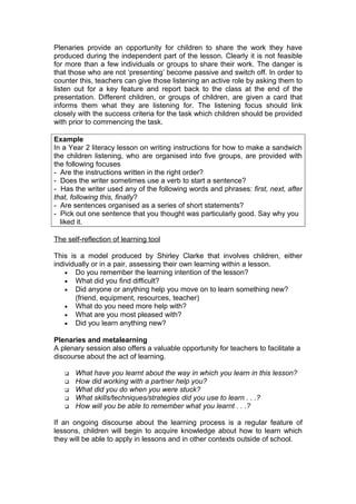 Plenary+sessions | DOC | Educational Assessment | Education