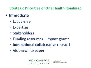 One Health Approach Roadmap: A University Perspective | PDF