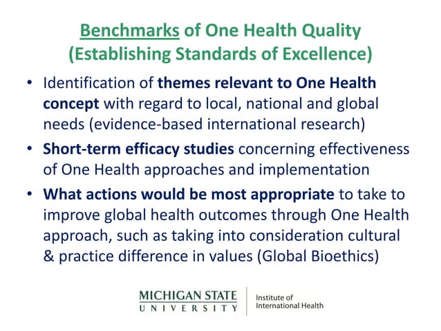 One Health Approach Roadmap: A University Perspective | PDF ...