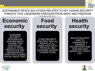 presentation sustainable solutions for peace and human security | PPTX