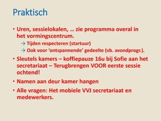 ppt- plenum van vvj op de vvj vormingstweedaagse 2016 | PPTX