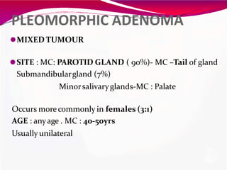 pleomorphic adenoma major salivary .pptx