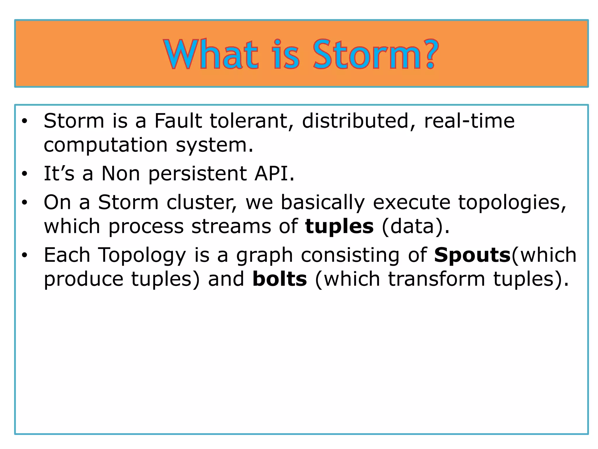 Apache Storm and twitter Streaming API integration | PPTX