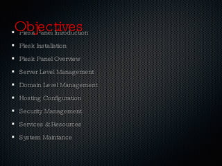 Plesk Training Level 1 | PPT