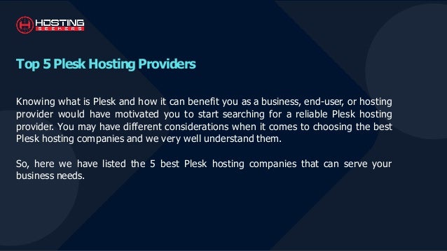 Plesk Web Hosting Ppt