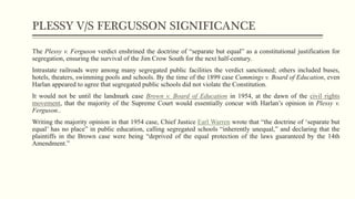 Plessy v. Ferguson Case by Shruti Misra | PDF