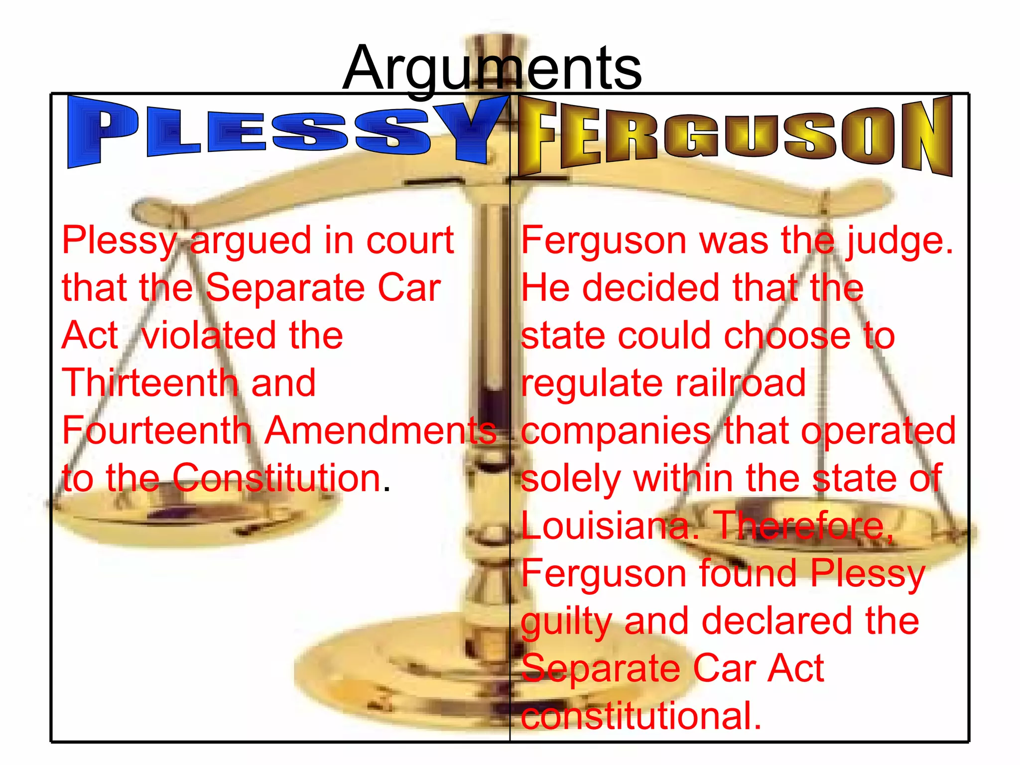 Plessy vs ferguson | PPT