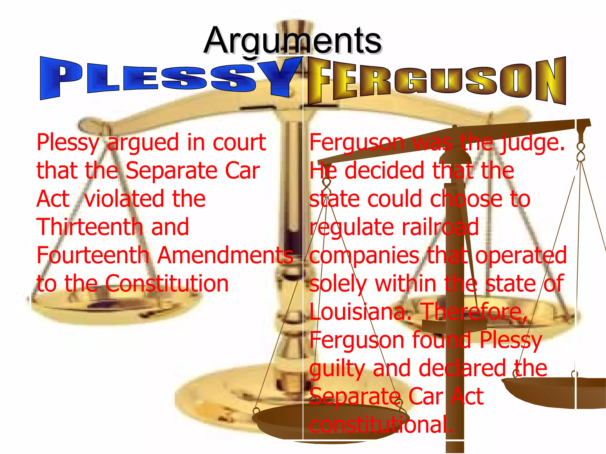 Plessy vs ferguson | PPT