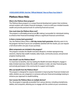 Plethora Wave Review_ Can Ancient Egyptian Code Transform Your ...