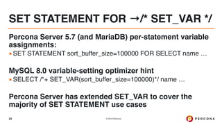 Percona Server 8.0 | PPT