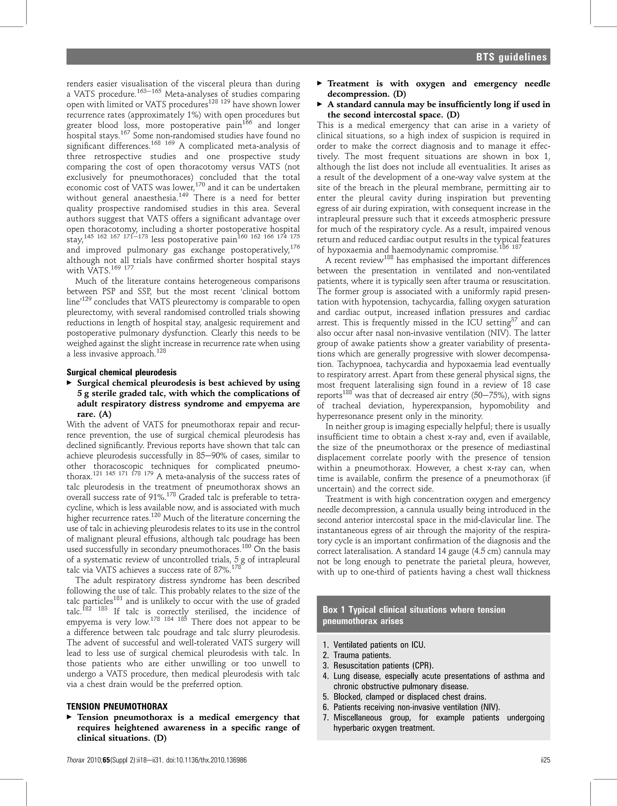 Pleural Disease Guidelines: Bts Pleural Disease Guidelines – UDJOE