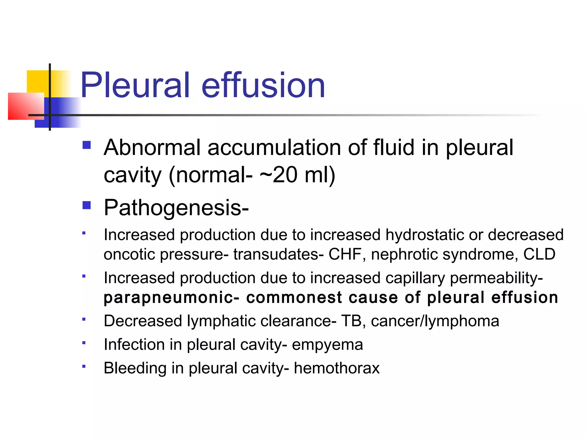 Pleural diseases | PPT