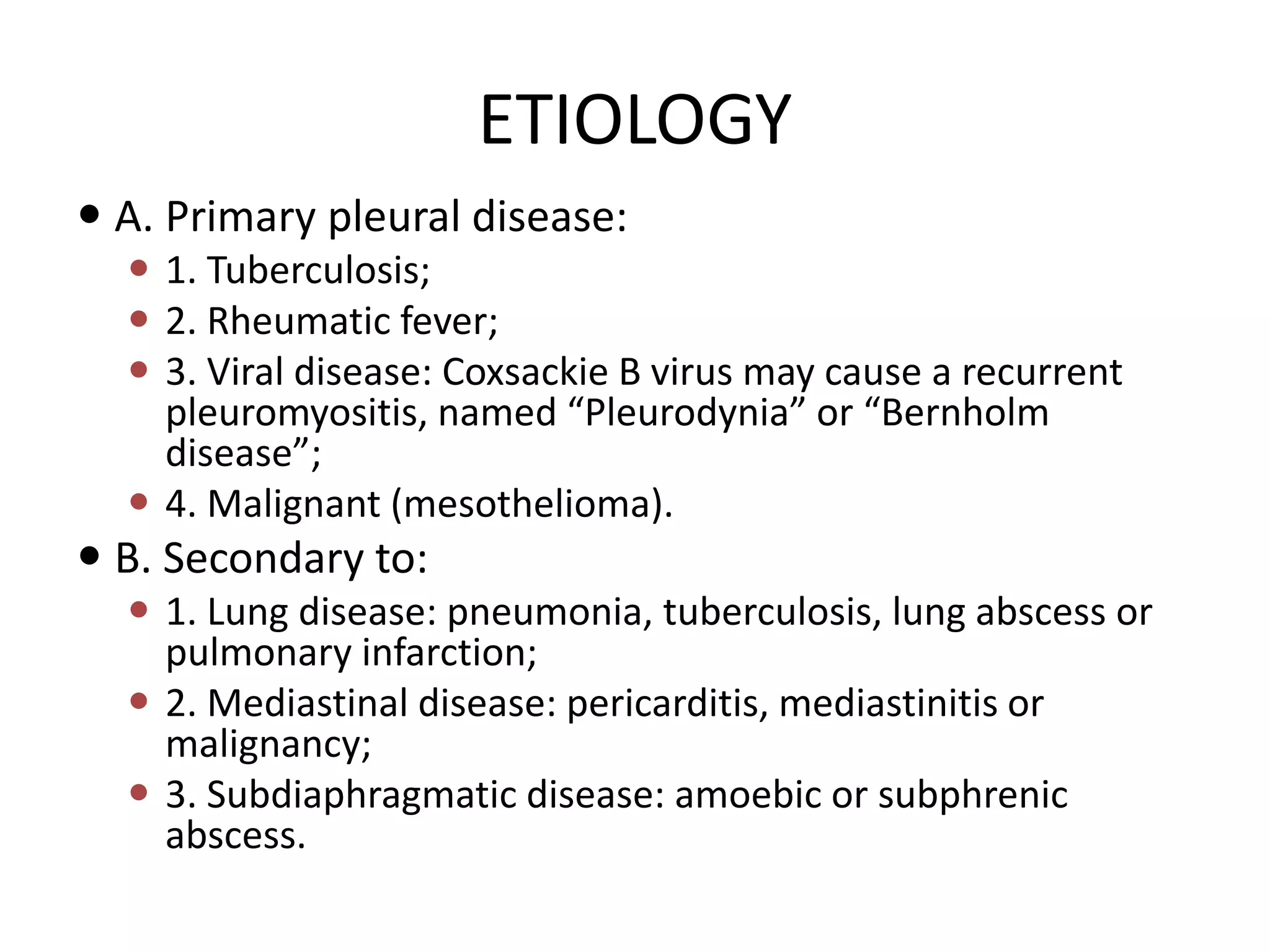 Pleural diseases | PPTX