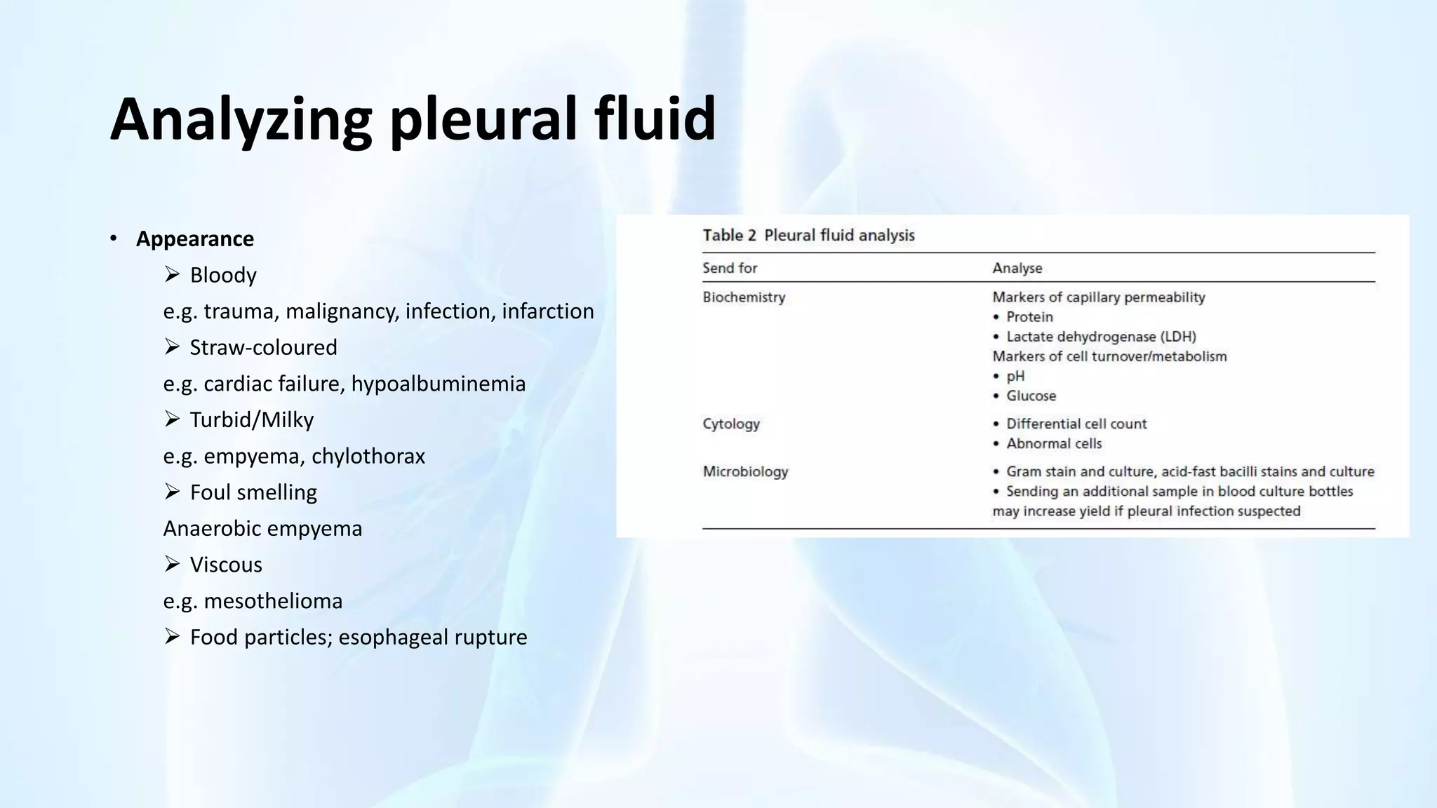 Pleural diseases | PPTX