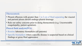 Pleural diseases seminar presentation by resident | PPTX