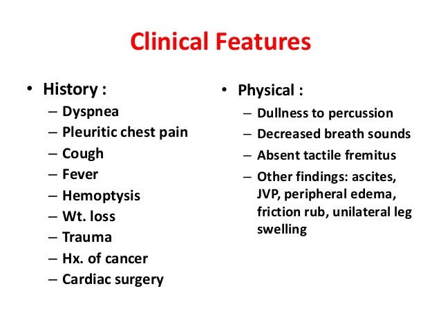 Pleural effusion