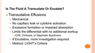 Pleural effusion | PPTX
