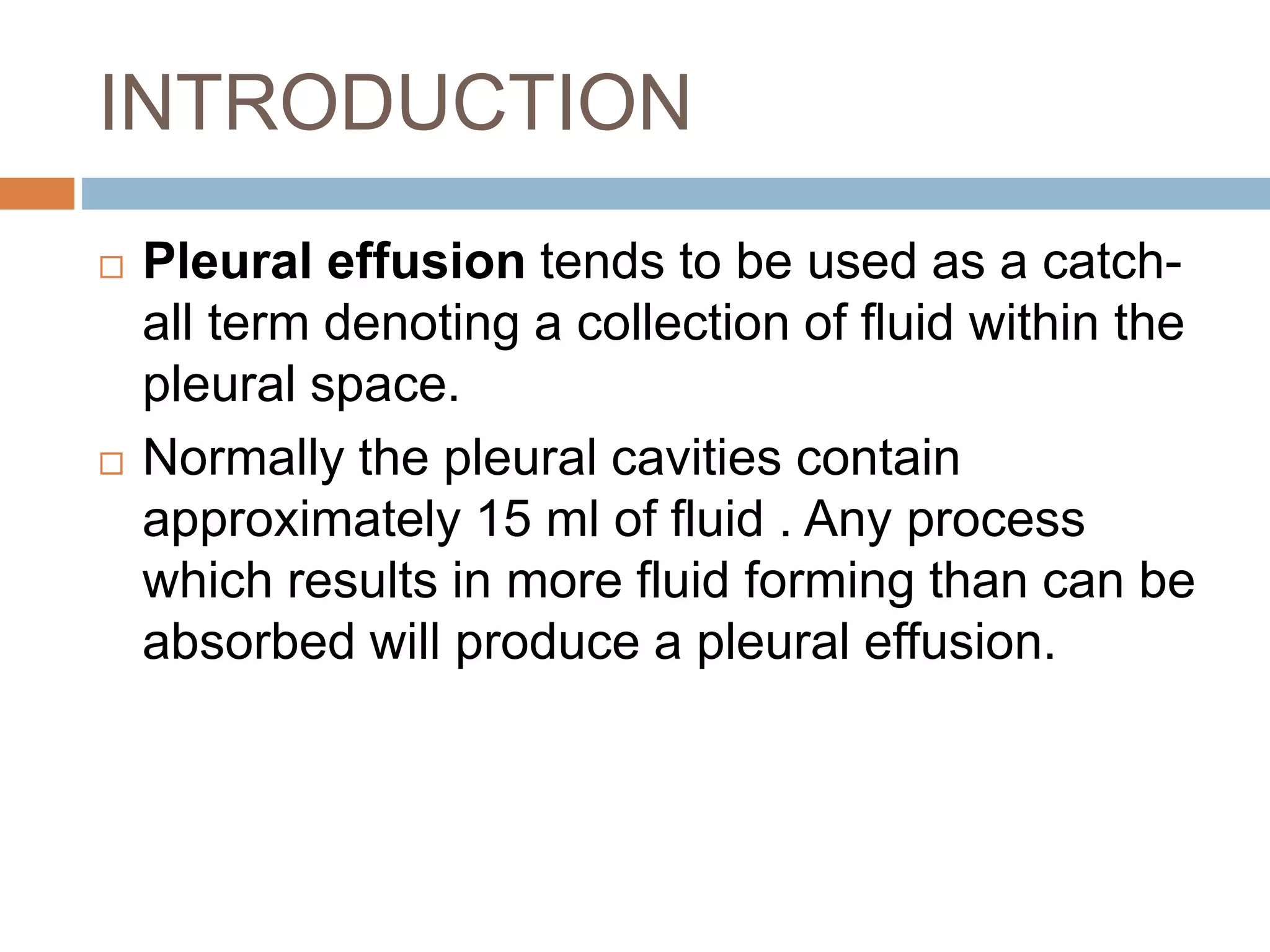 IMAGE BASED QUANTIFICATION OF PLEURAL EFFUSION | PPTX | Lung and ...