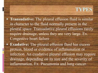 Pleural effusion | PPTX | Lung and Respiratory Health | Diseases and ...