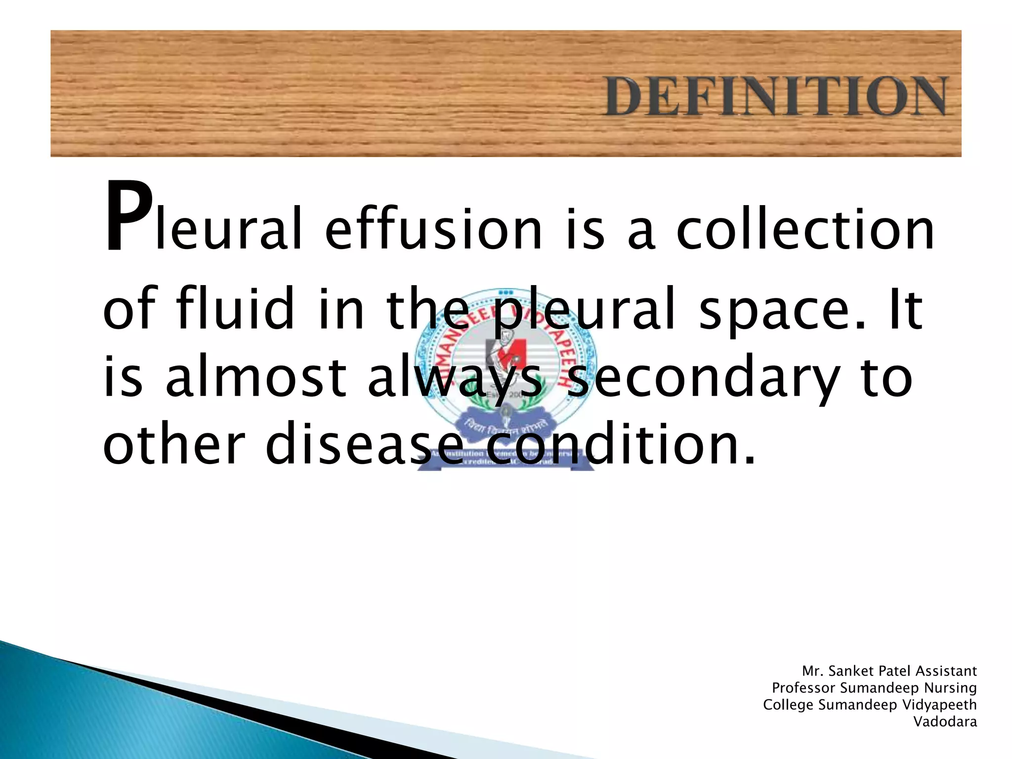 Pleural effusion | PPTX