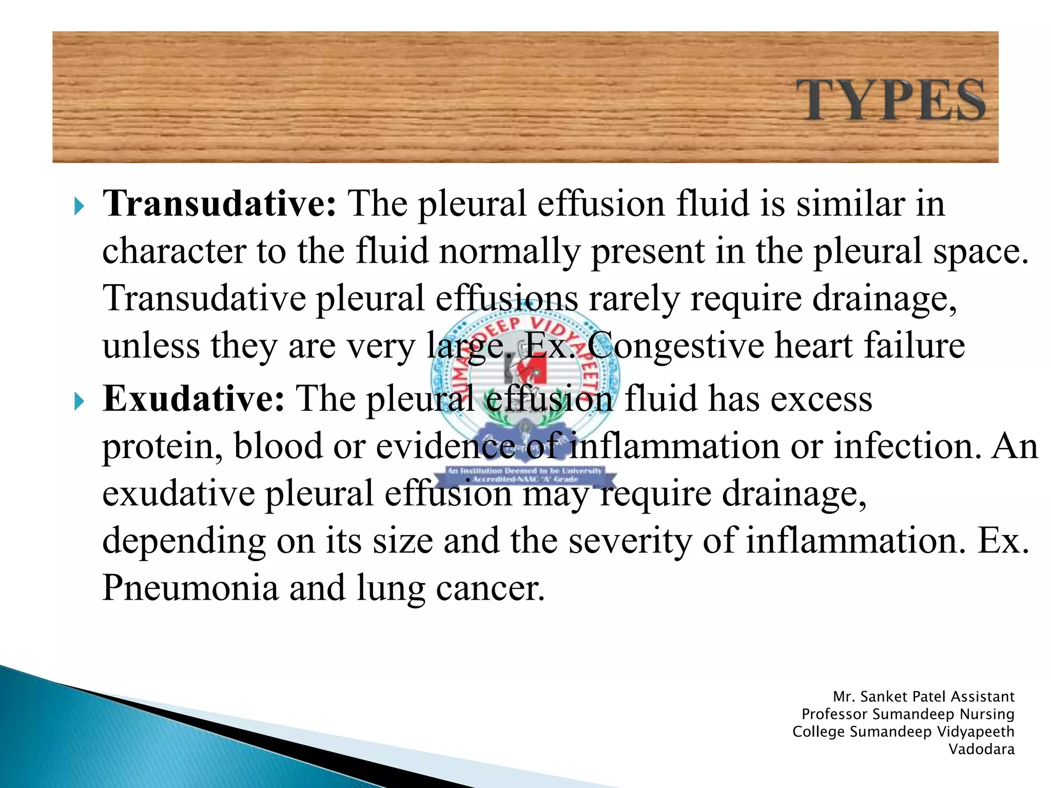 Pleural effusion | PPTX