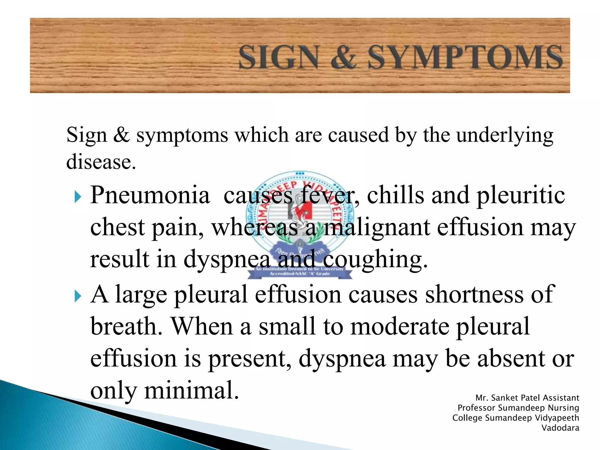 Pleural effusion | PPTX