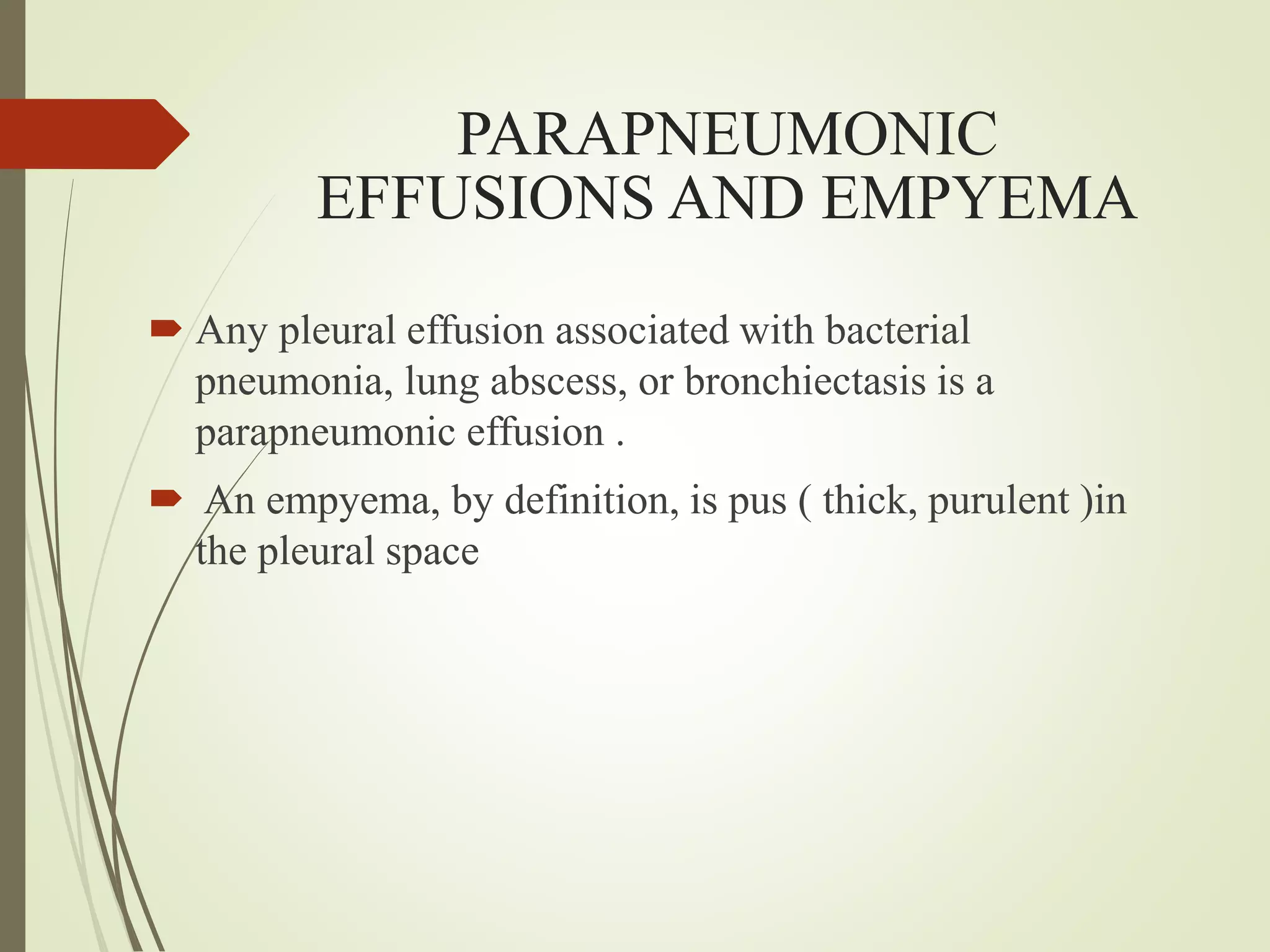 Pleural effusion - Etiopathogenesis, Clinical features, Advances in ...