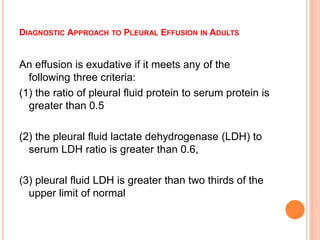Ldh Pleural Fluid: Richard Light Pleural Fluid – UPFV