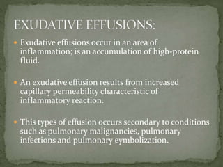 Pleural effusion Seminar Presentation | PPTX