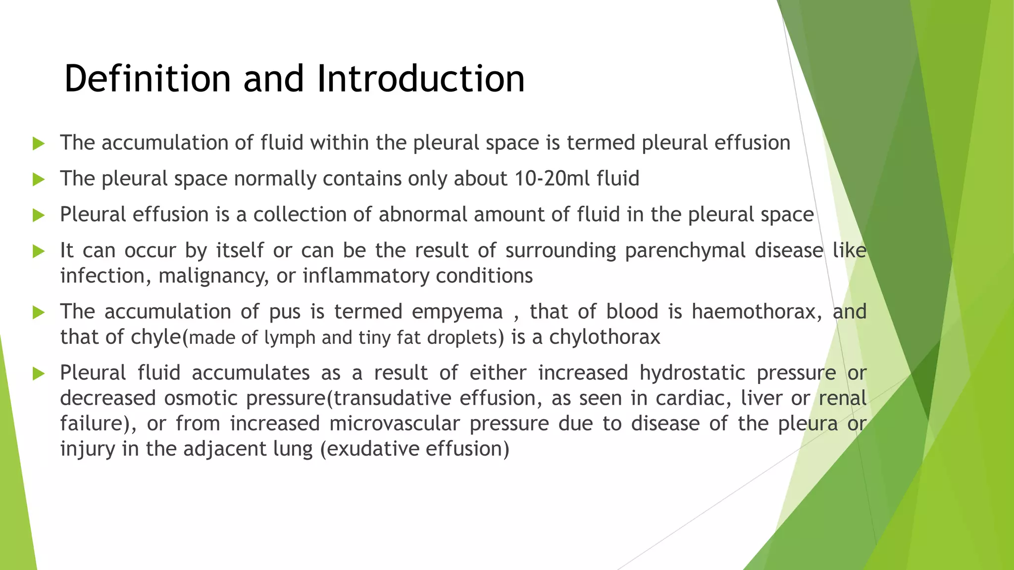pleural effusion.pptx | Lung and Respiratory Health | Diseases and ...