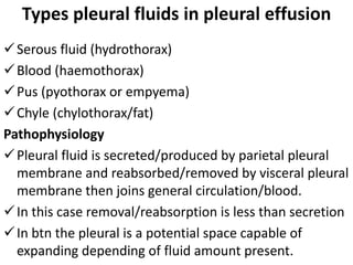 PLEURAL EFFUSION.ppt | Lung and Respiratory Health | Diseases and ...