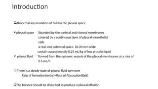 Pleural Effusion. It’s the excess accumulation of plural fluid within ...