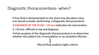 PLEURAL EFFUSION-APPROACH TO THE PATIENT-Lights | PPTX