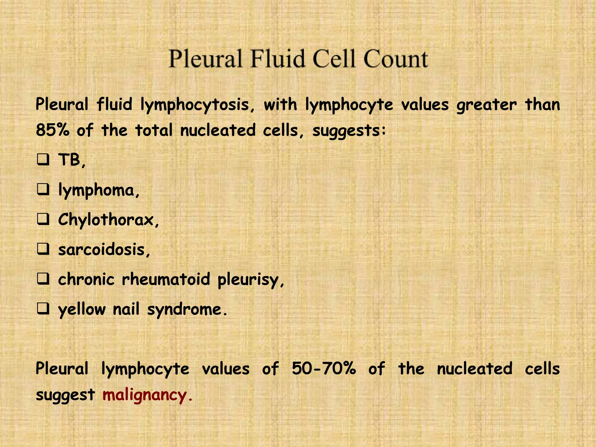 Pleural effusion analysis | PPT