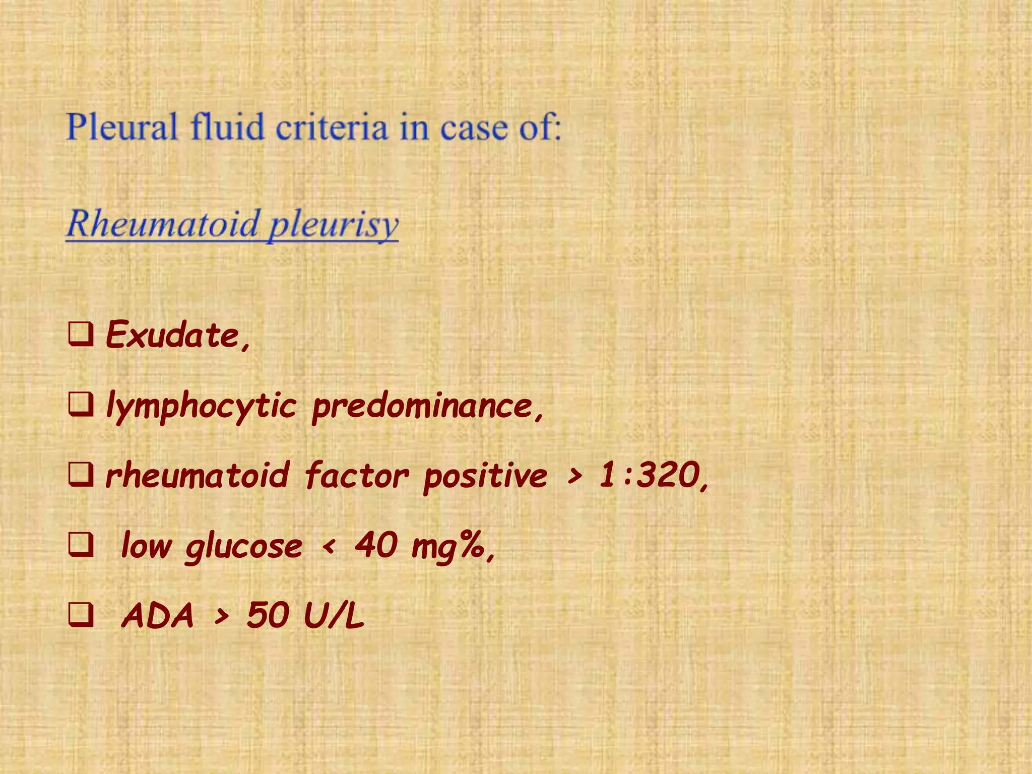Pleural effusion analysis | PPTX