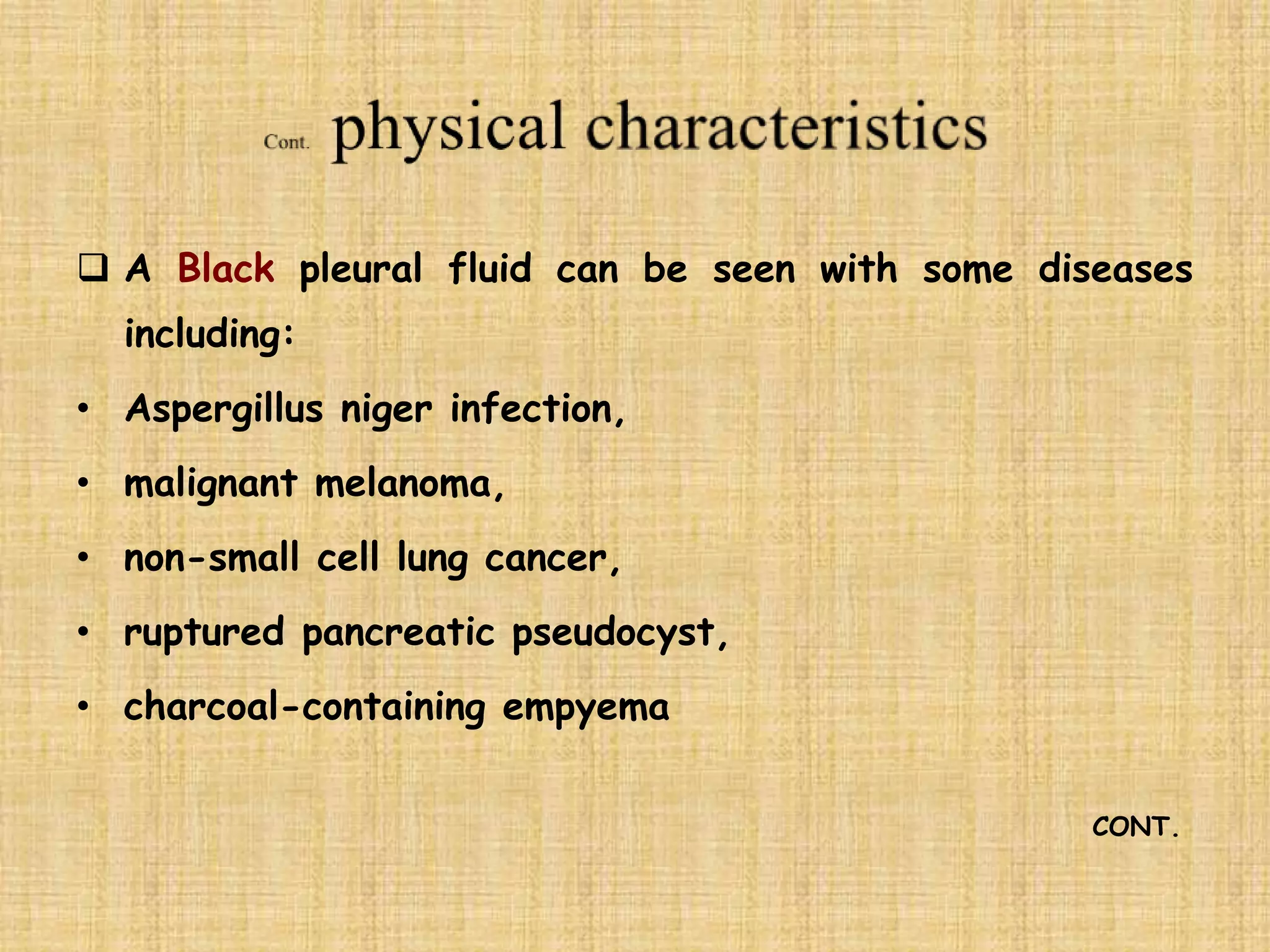 Pleural effusion analysis | PPTX